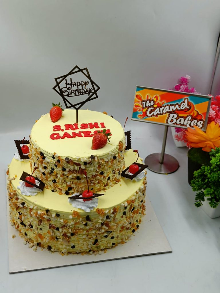 2 Tier Butter Scotch Cake