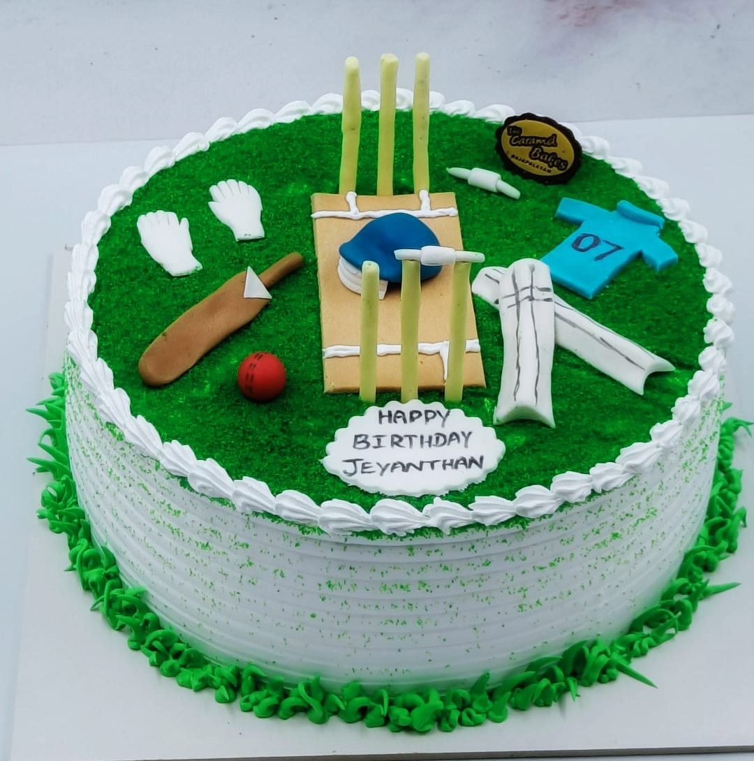 Cricket Theme Cake 3