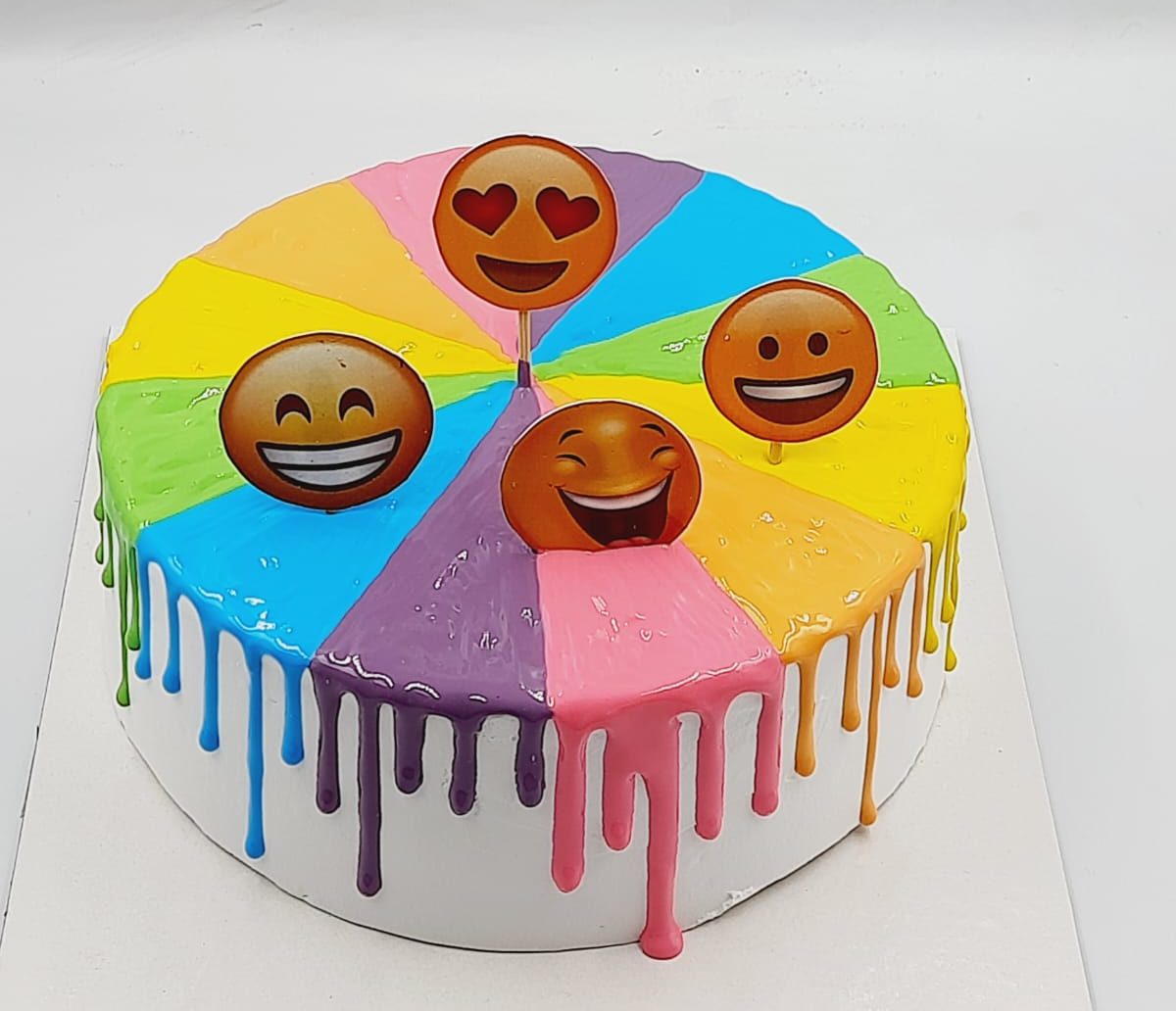 Smiley Rainbow cake 10