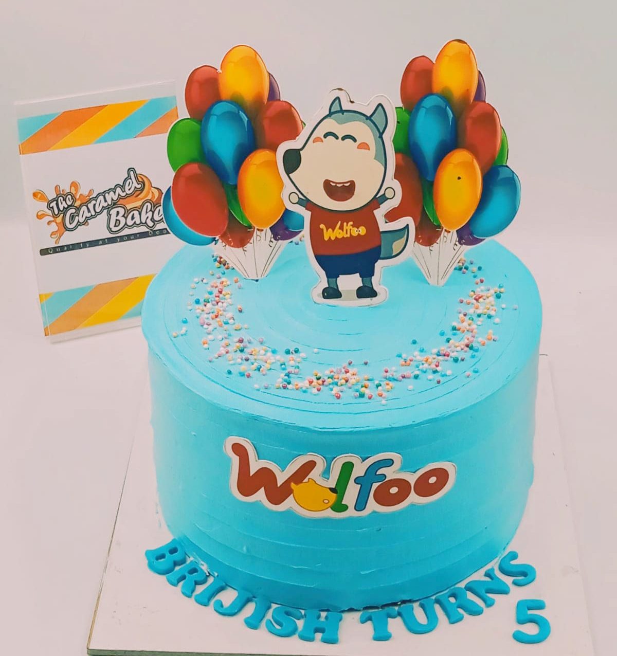 Wolfoo cartoon cake 1