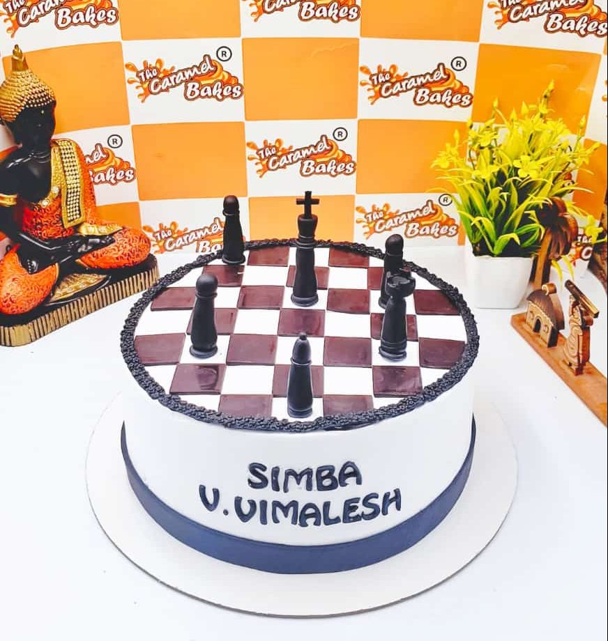 Chess Theme Cake2