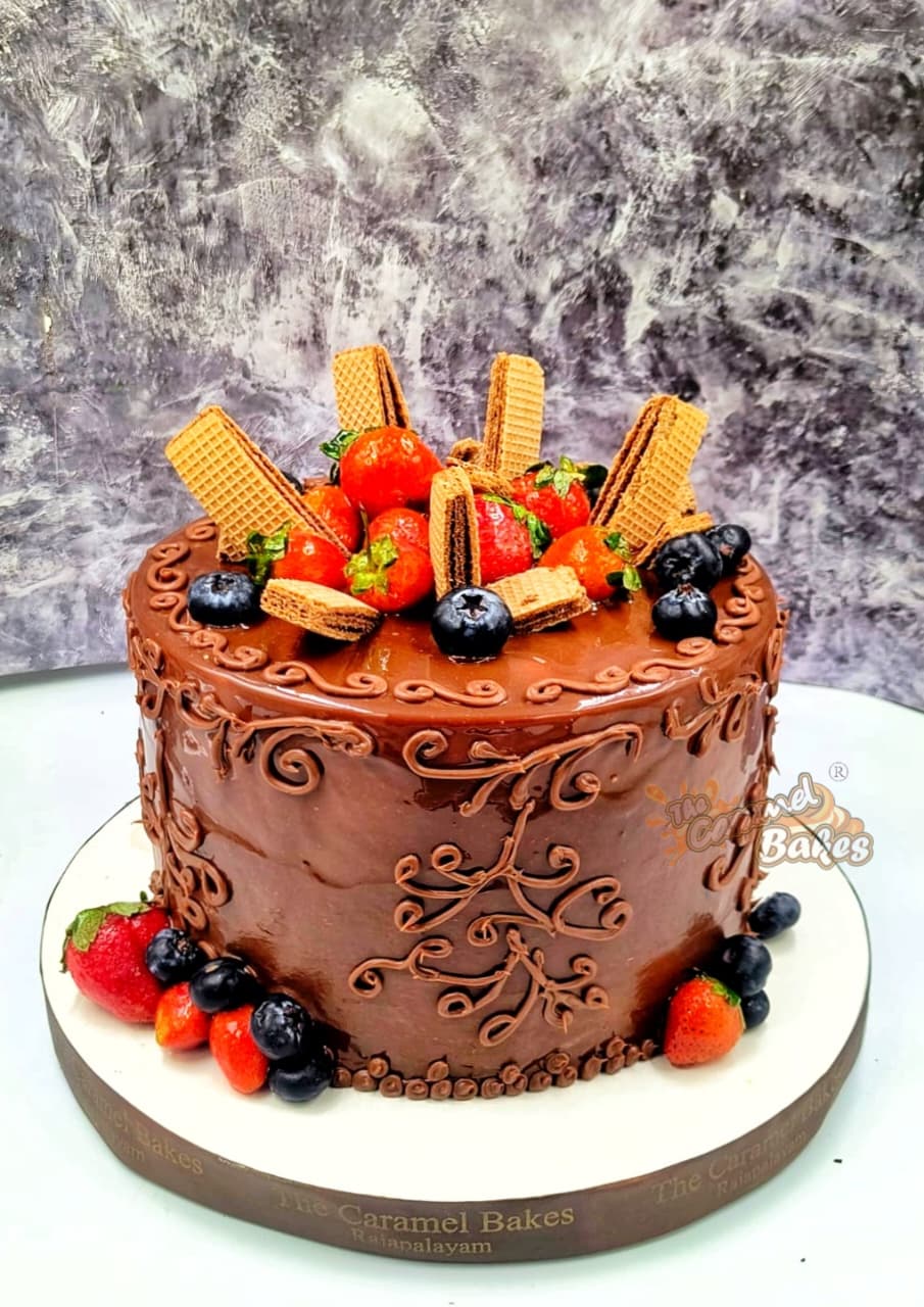 Classic Birthday theme cake8